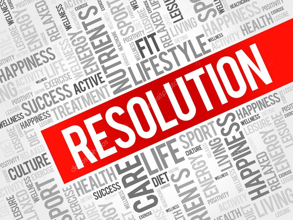 RESOLUTION word cloud background Stock Vector Image by ©dizanna #112433838