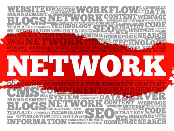 Network word cloud, technology concept Stock Vector by ©dizanna 151345152