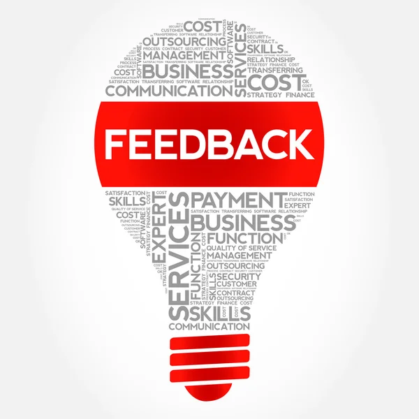 Feedback Word Cloud Collage Business Concept Background Stock Vector by ...