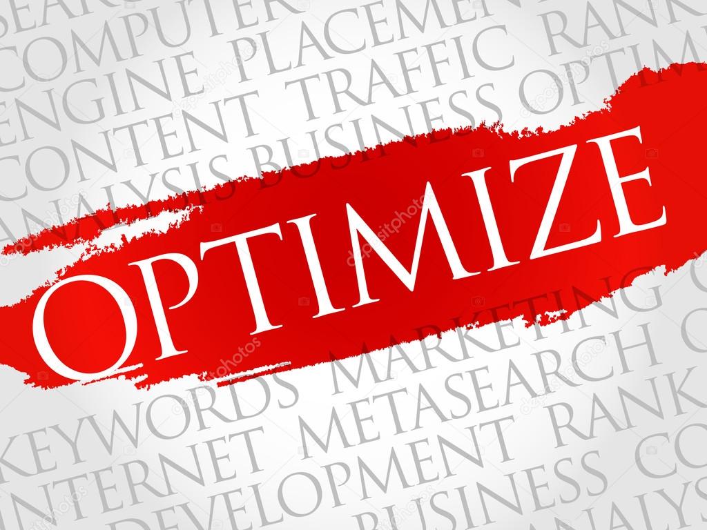 OPTIMIZE word cloud Stock Vector by ©dizanna 112552084