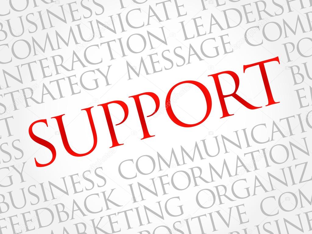 Support word cloud Stock Vector Image by ©dizanna #112553088