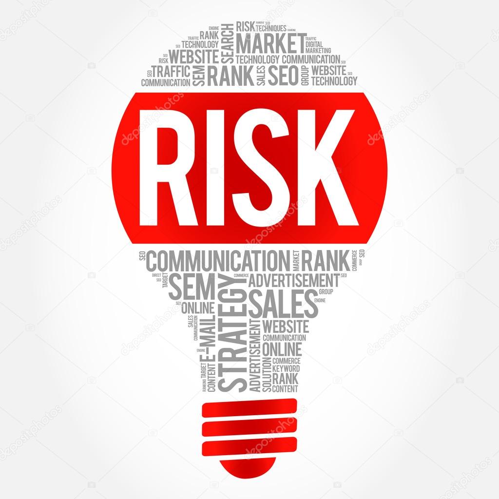 RISK bulb word cloud Stock Vector by ©dizanna 112553158