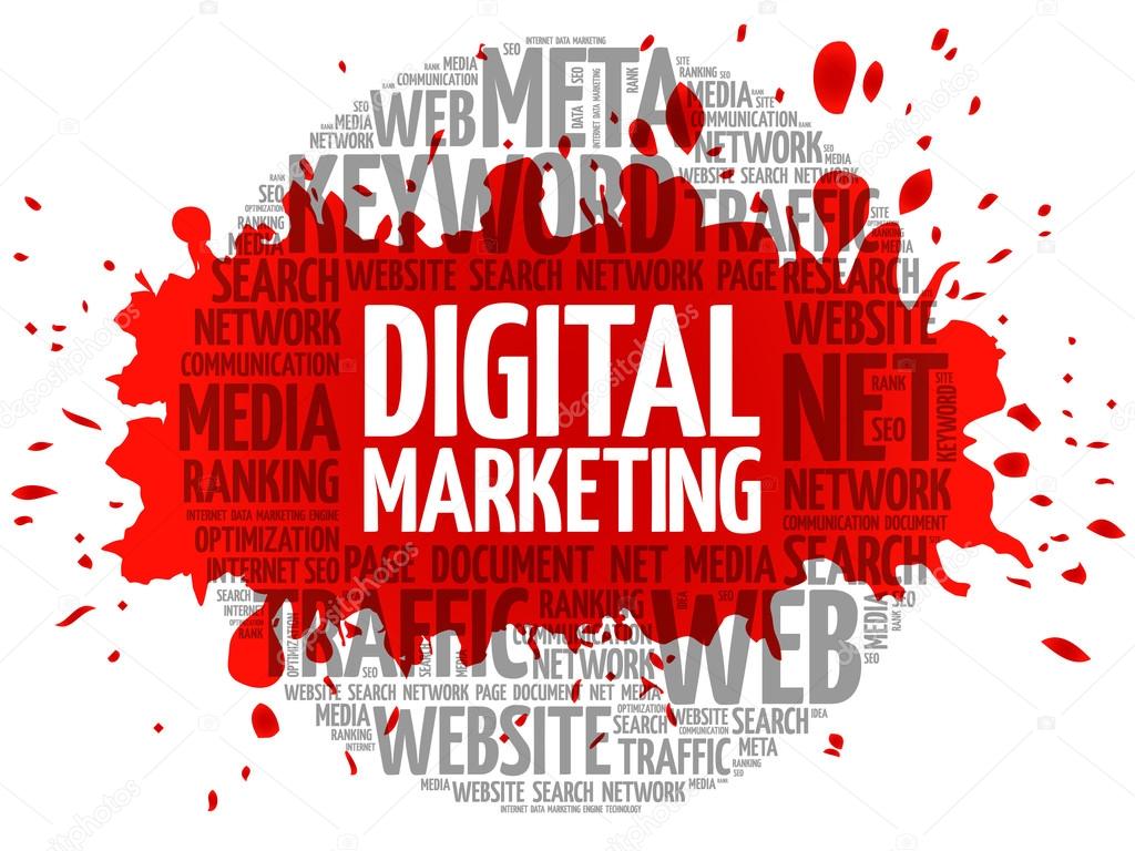 Digital Marketing word cloud Stock Vector by ©dizanna 116207254