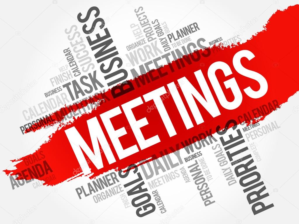MEETINGS word cloud Stock Vector by ©dizanna 116207678
