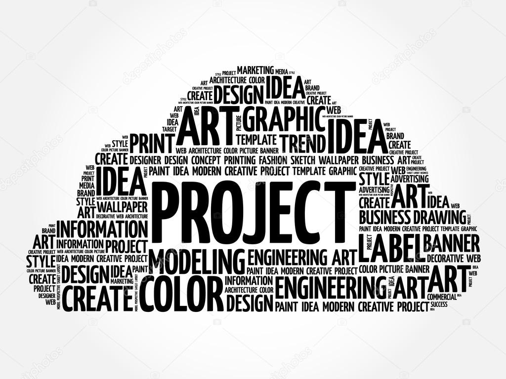 PROJECT word cloud Stock Vector Image by ©dizanna #120830516