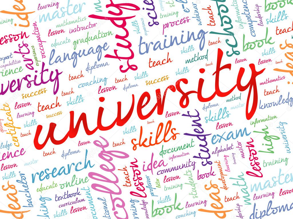 UNIVERSITY word cloud Stock Vector Image by ©dizanna #121040106