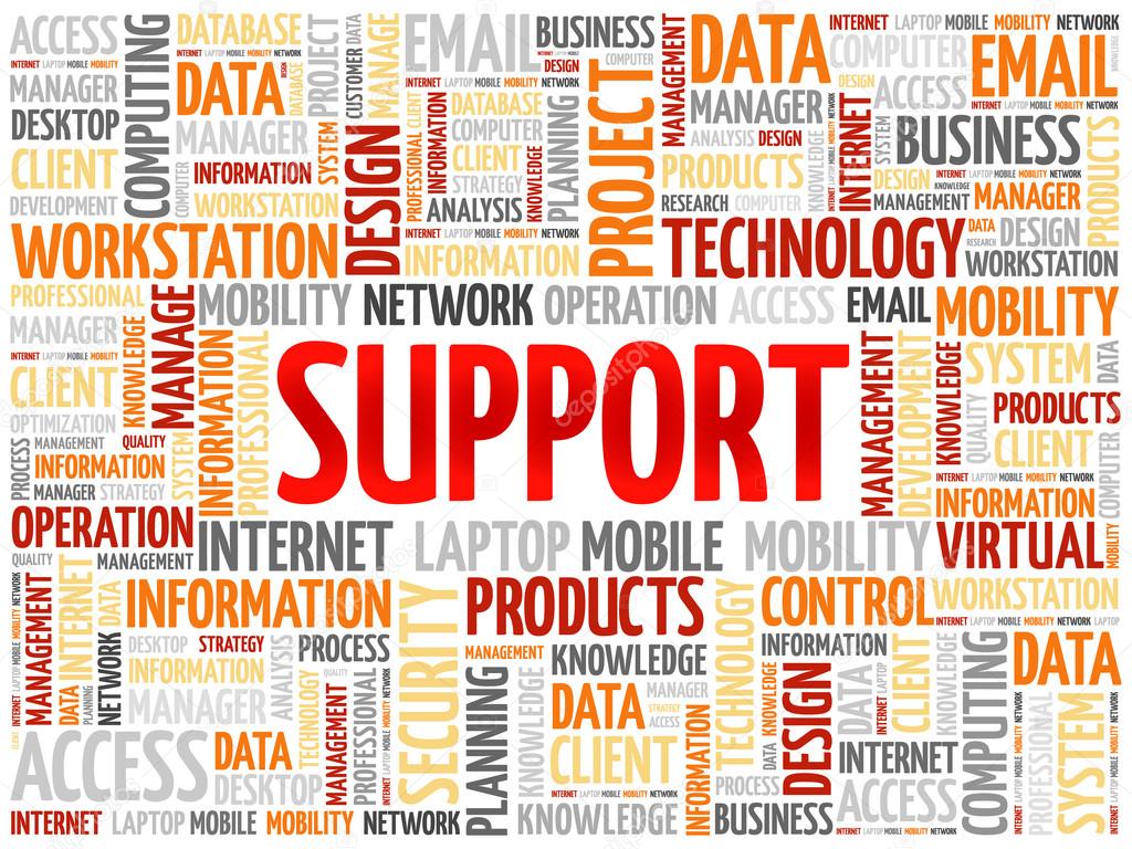 Support word cloud Stock Vector by ©dizanna 121042232