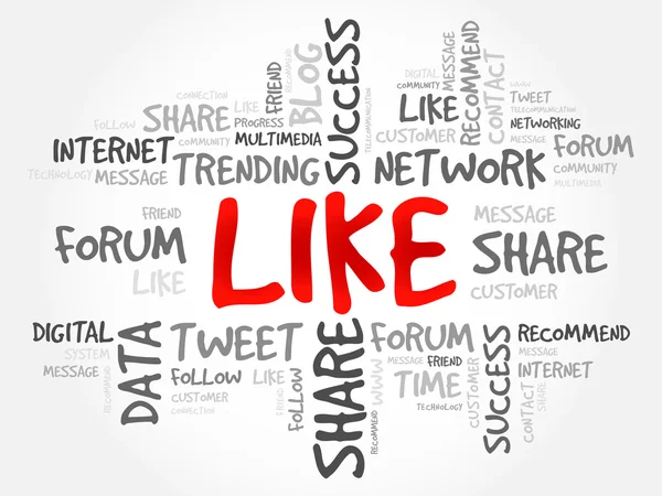 Like word cloud Stock Vector by ©dizanna 101102284