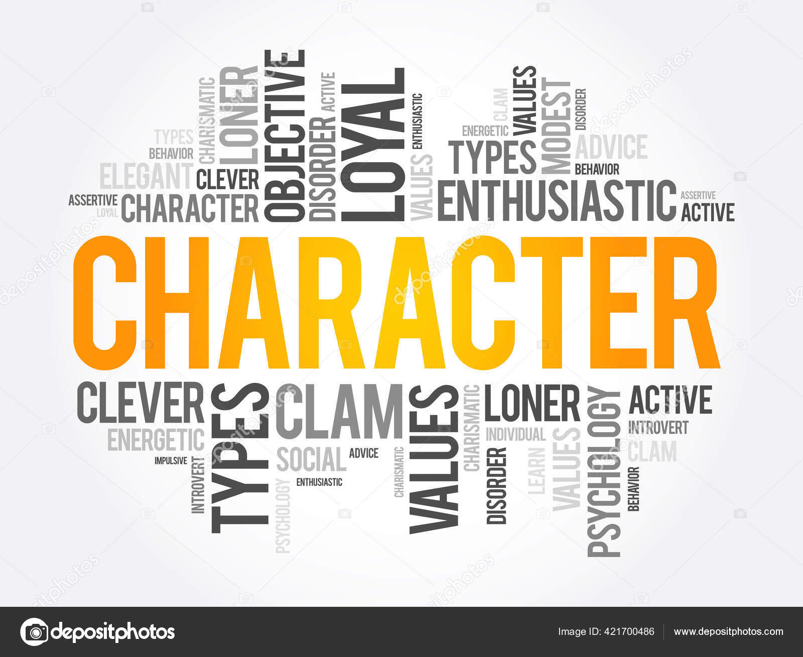 Character Word Cloud Collage Social Concept Background Stock Vector ...