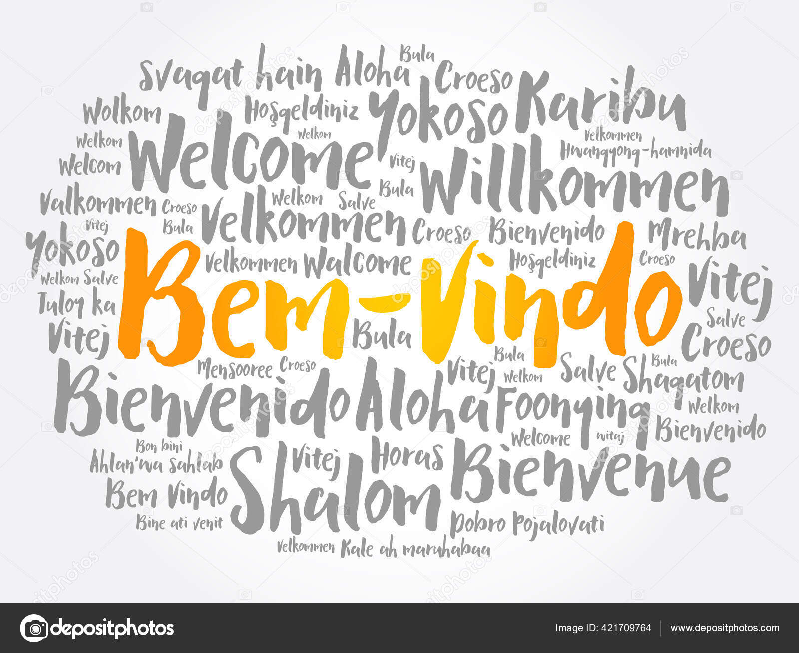 Bem Vindo Em Diferentes Idiomas Vetor Letras De Feliz Natal Definidas