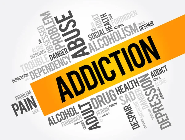 Drug Abuse Word Cloud Collage Health Concept Background Stock Vector by ...