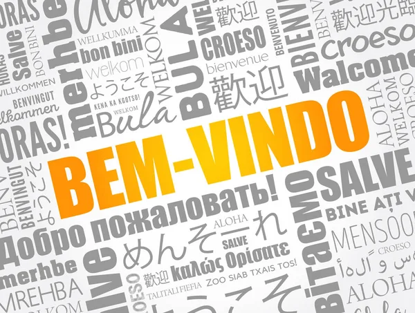 Boas Vindas Welcome Brazilian Portuguese Word Cloud Different Languages ...