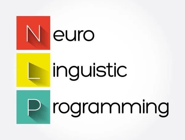 Nlp Neuro Linguistic Programming Acronym Concept Backgroun Stock Vector ...
