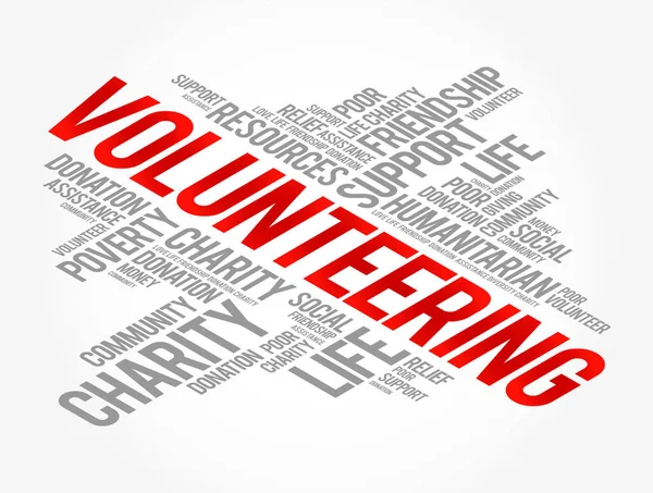 Volunteering word cloud collage Stock Vector by ©dizanna 256350124