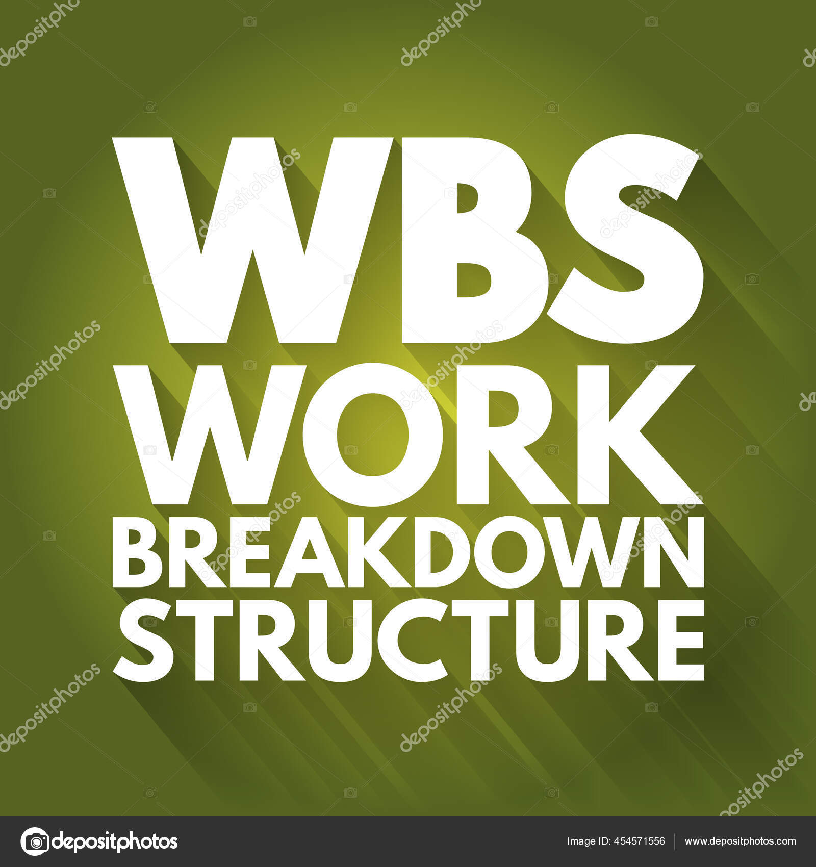 Wbs Work Breakdown Structure Acronym Business Concept Background Stock ...