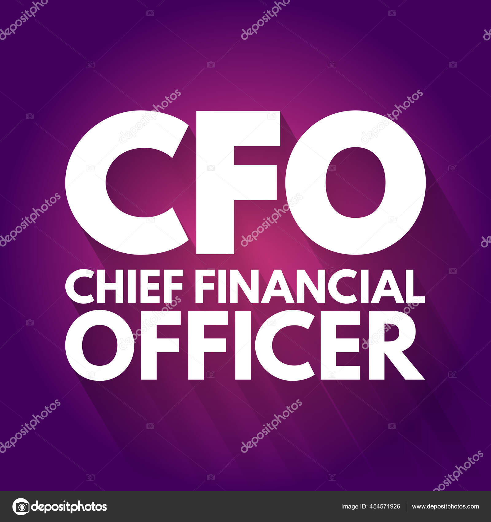 Cfo Chief Financial Officer Acronym Business Concept Background Stock ...