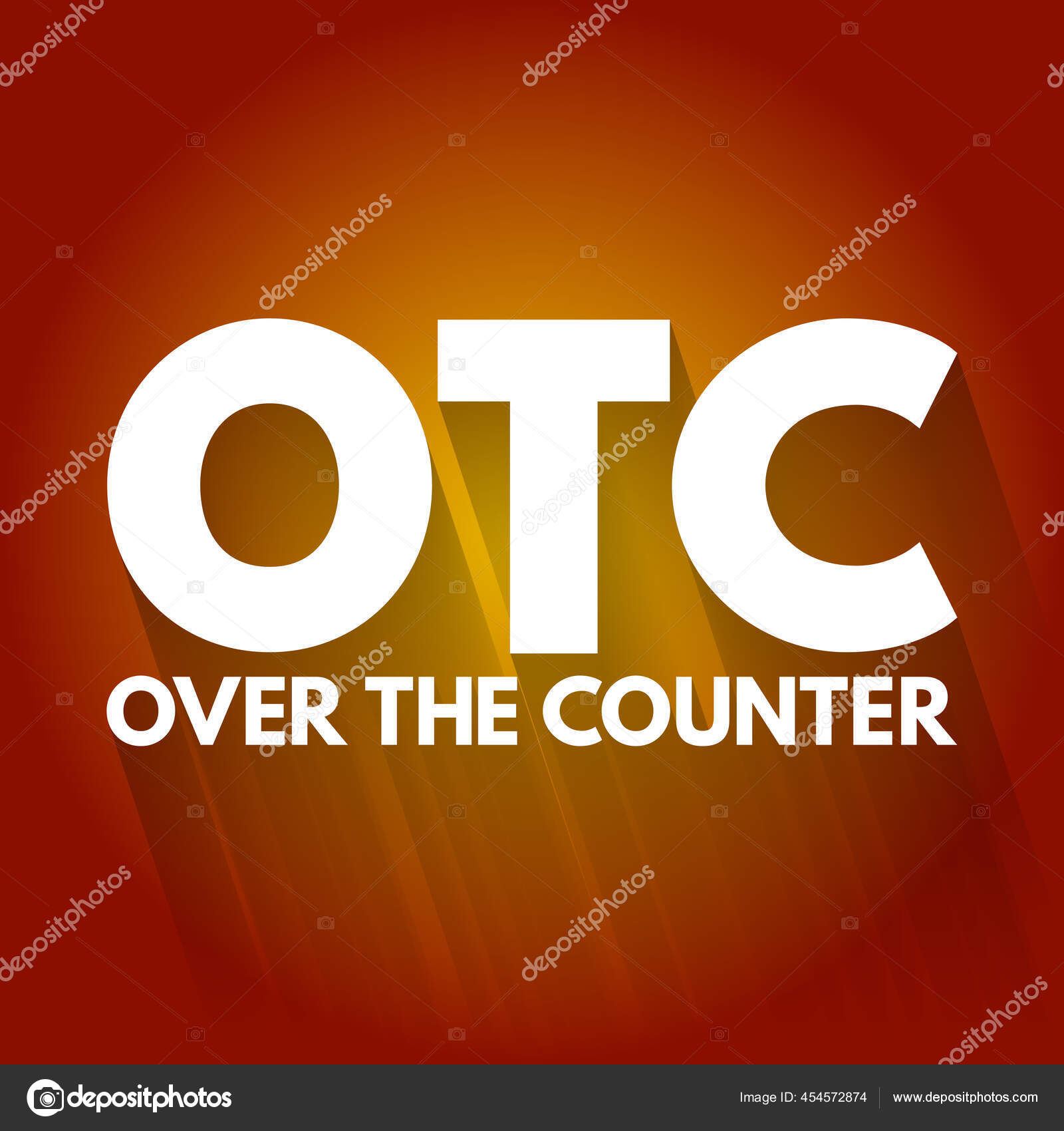 Otc Counter Acronym Medical Concept Background Stock Vector Image by ...