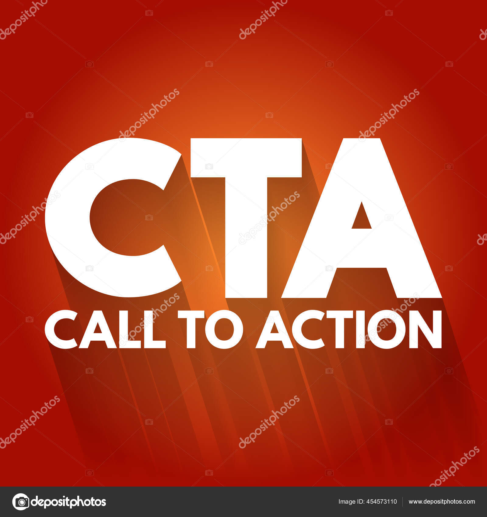 Cta Call Action Acronym Business Concept Background Stock Vector Image ...