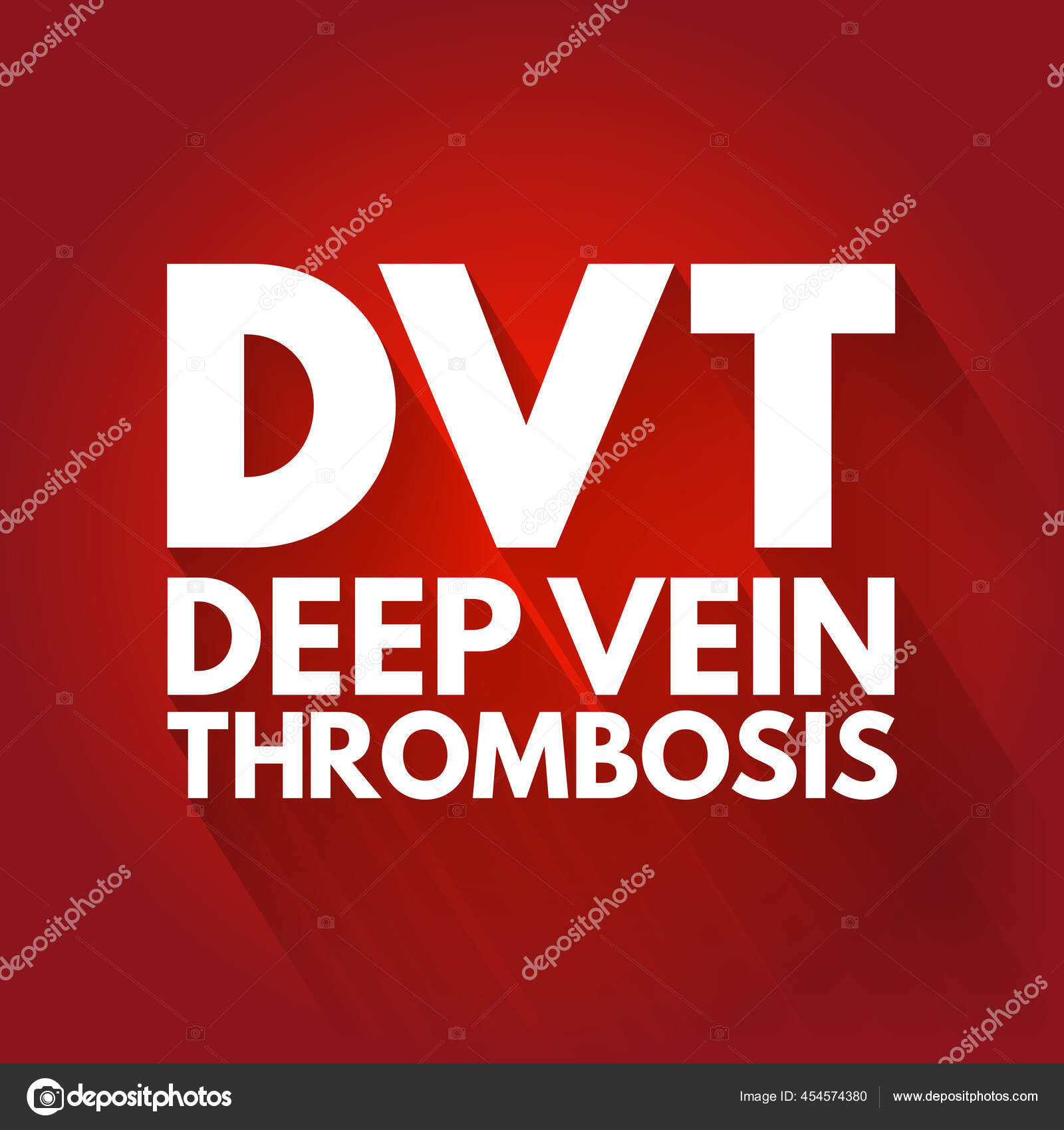 Dvt Deep Vein Thrombosis Acronym Medical Concept Background Stock ...