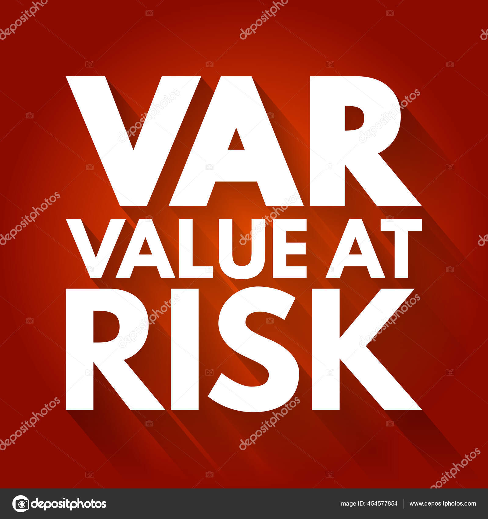 Var Value Risk Acronym Business Concept Background Stock Vector Image ...