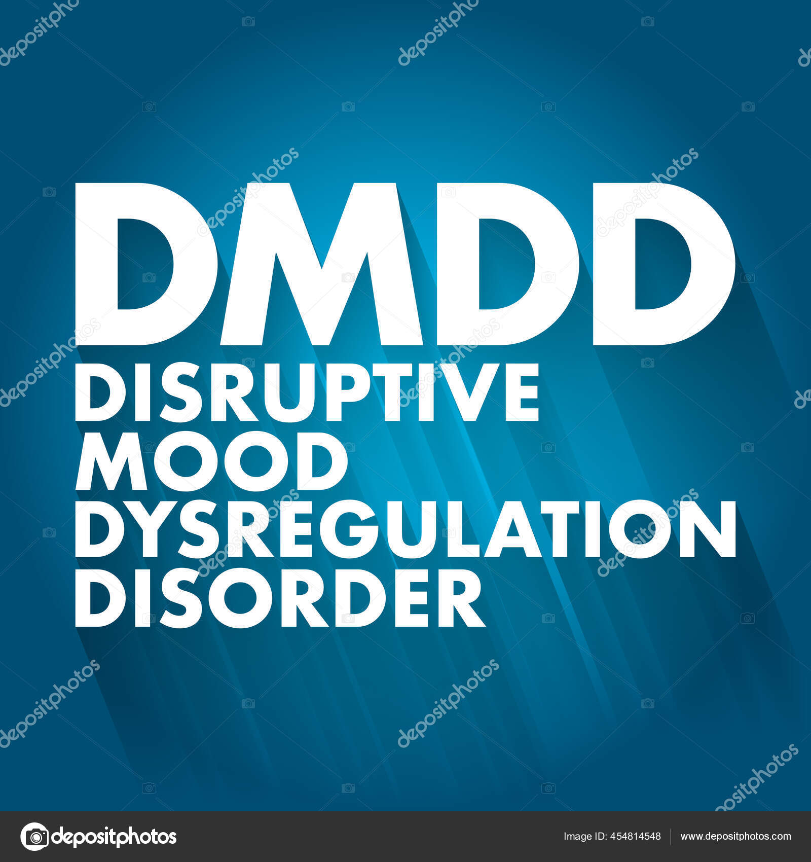 Dmdd 混乱型情绪紊乱障碍症简称 健康概念背景 图库矢量图©dizanna 454814548