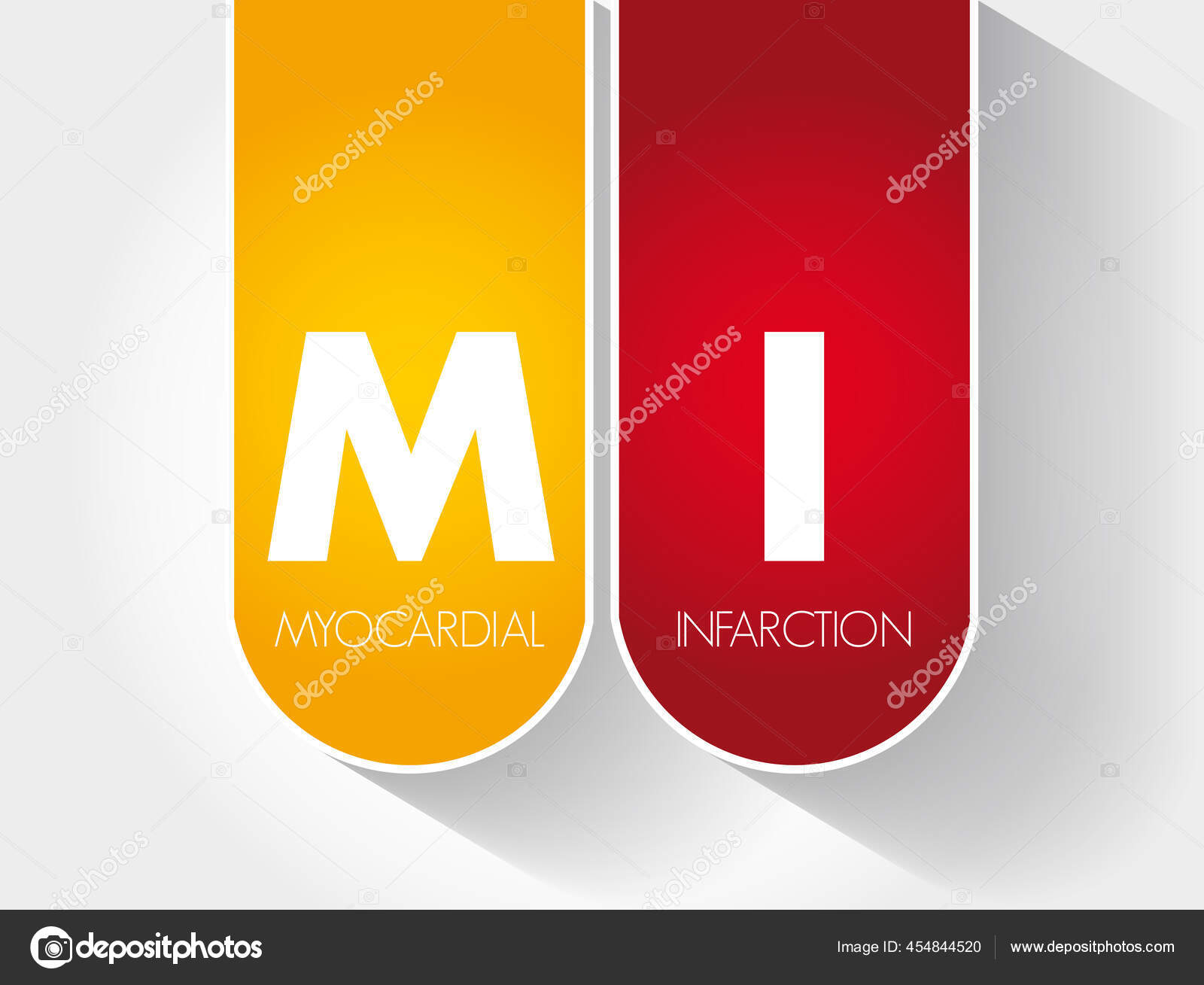 Myocardial Infarction Acronym Health Concept Background Stock Vector by ...