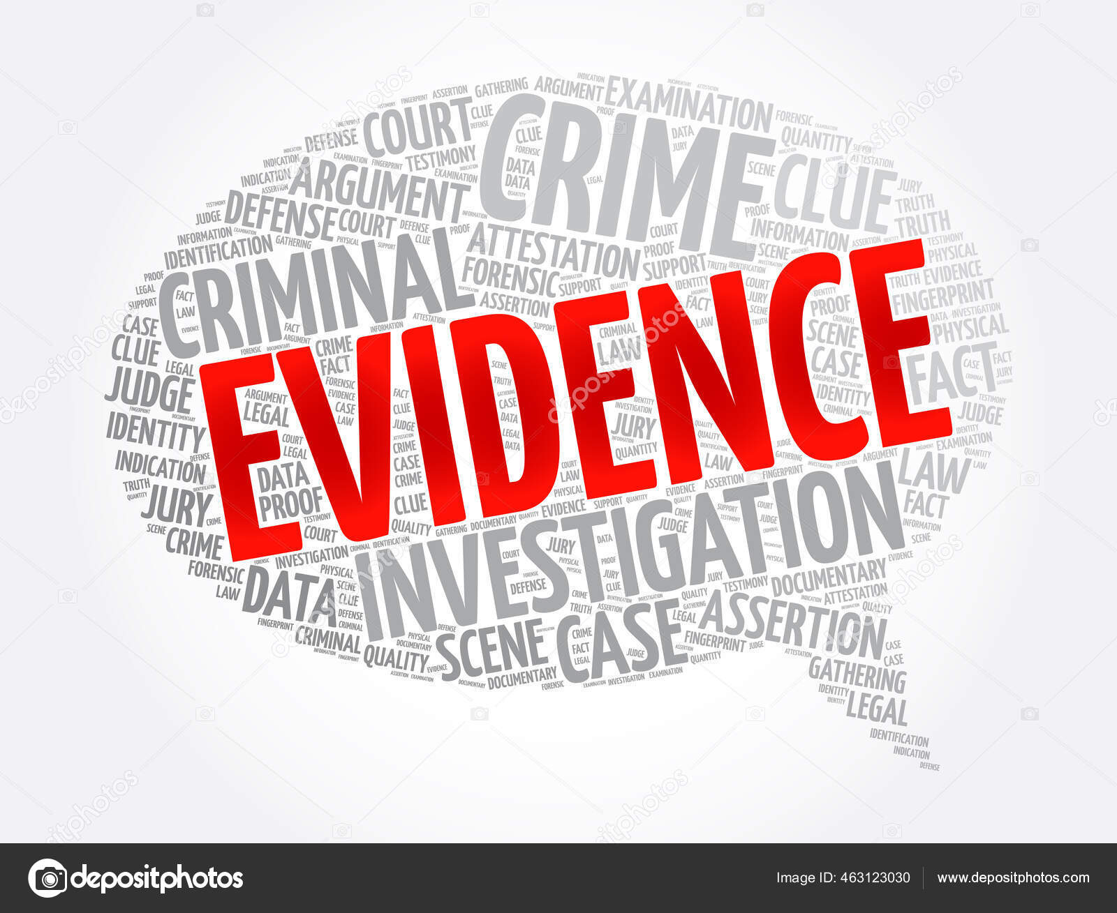 Evidence Message Bubble Word Cloud Collage Social Concept Background ...