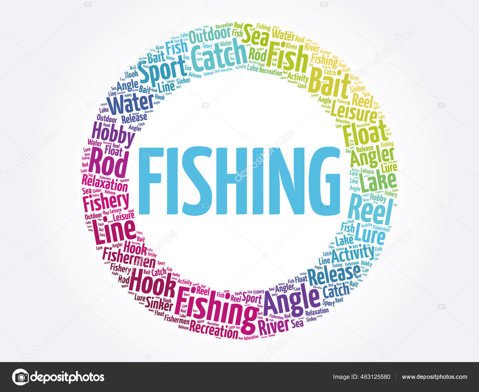 Fishing Word Cloud Collage Concept Background Stock Vector by ©dizanna ...