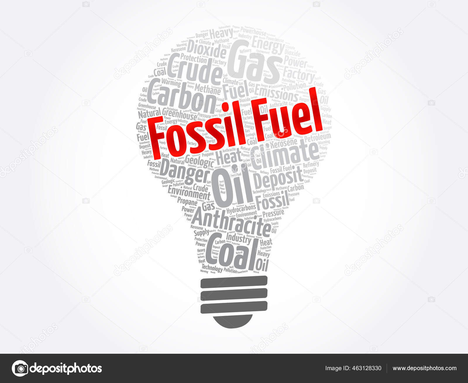 Fossil Fuel Word Cloud Collage Concept Backgroun Stock Vector by ...