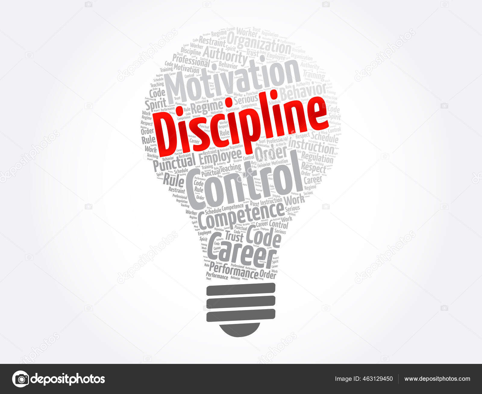 Discipline Word Cloud Collage Concept Background Stock Vector Image by ...