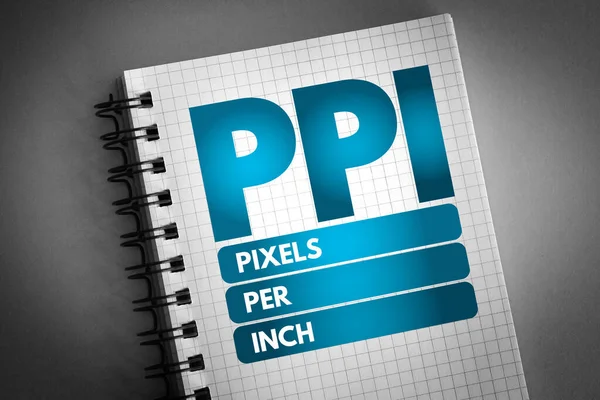 Ppi Pixels Inch Acronym Technology Concept Background Stock Vector by ...