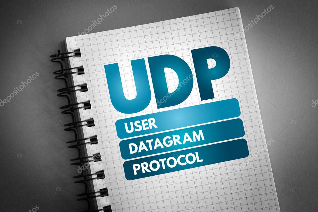 UDP: acrónimo del Protocolo de datagramas de usuario en el bloc de ...