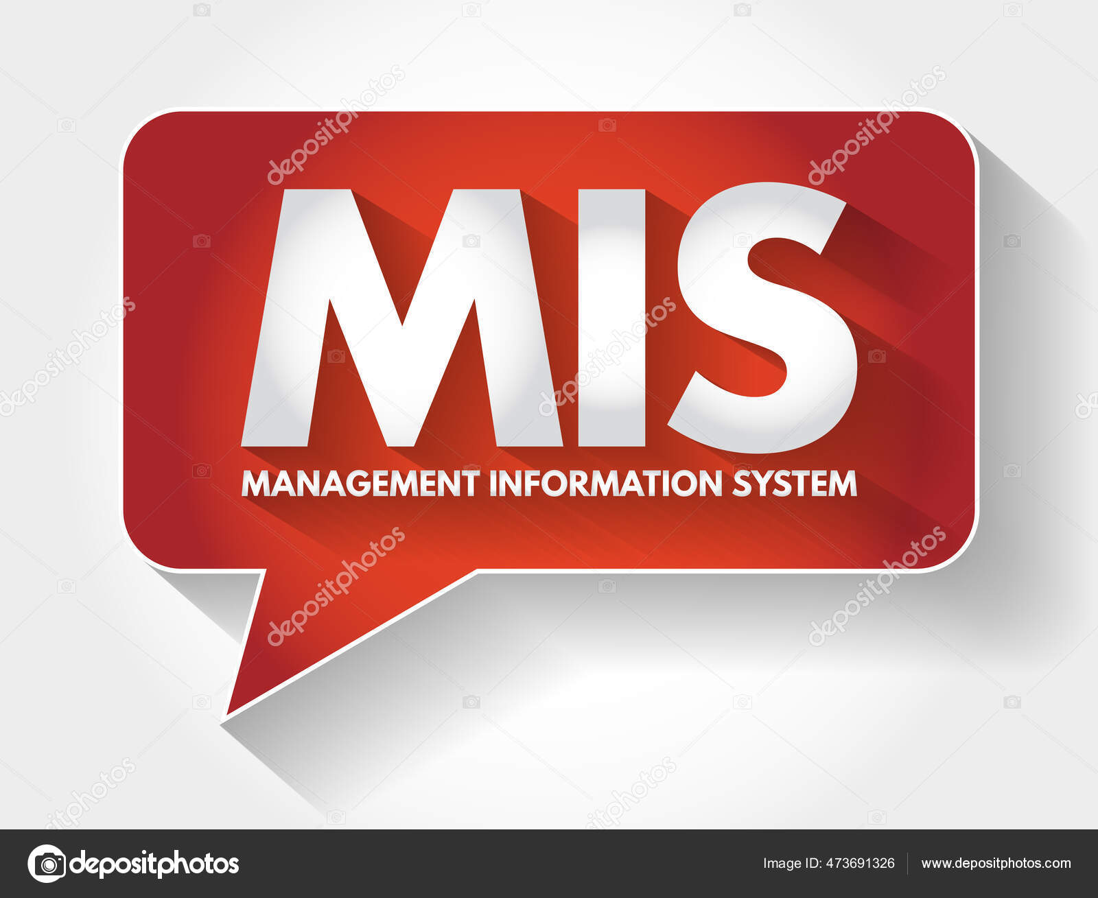 Mis Management Information System Acronym Message Bubble Business ...