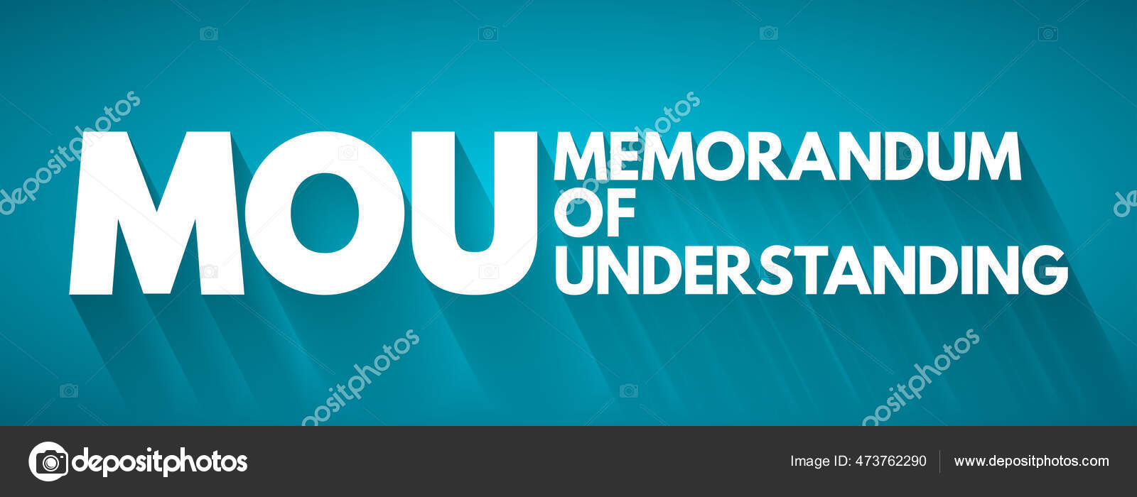 Mou Memorandum Understanding Acronym Business Concept Background Stock ...