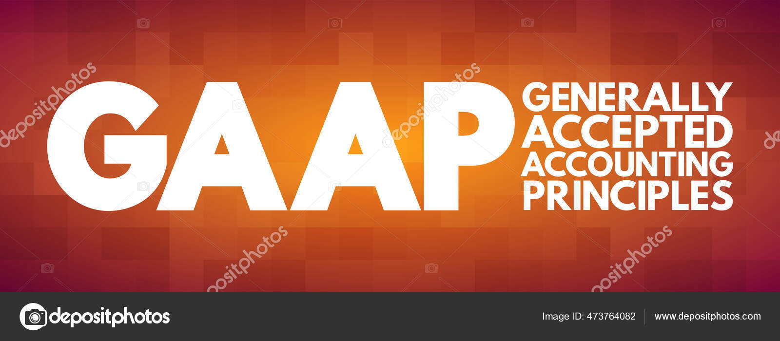 Gaap Generally Accepted Accounting Principles Acronym Business Concept ...