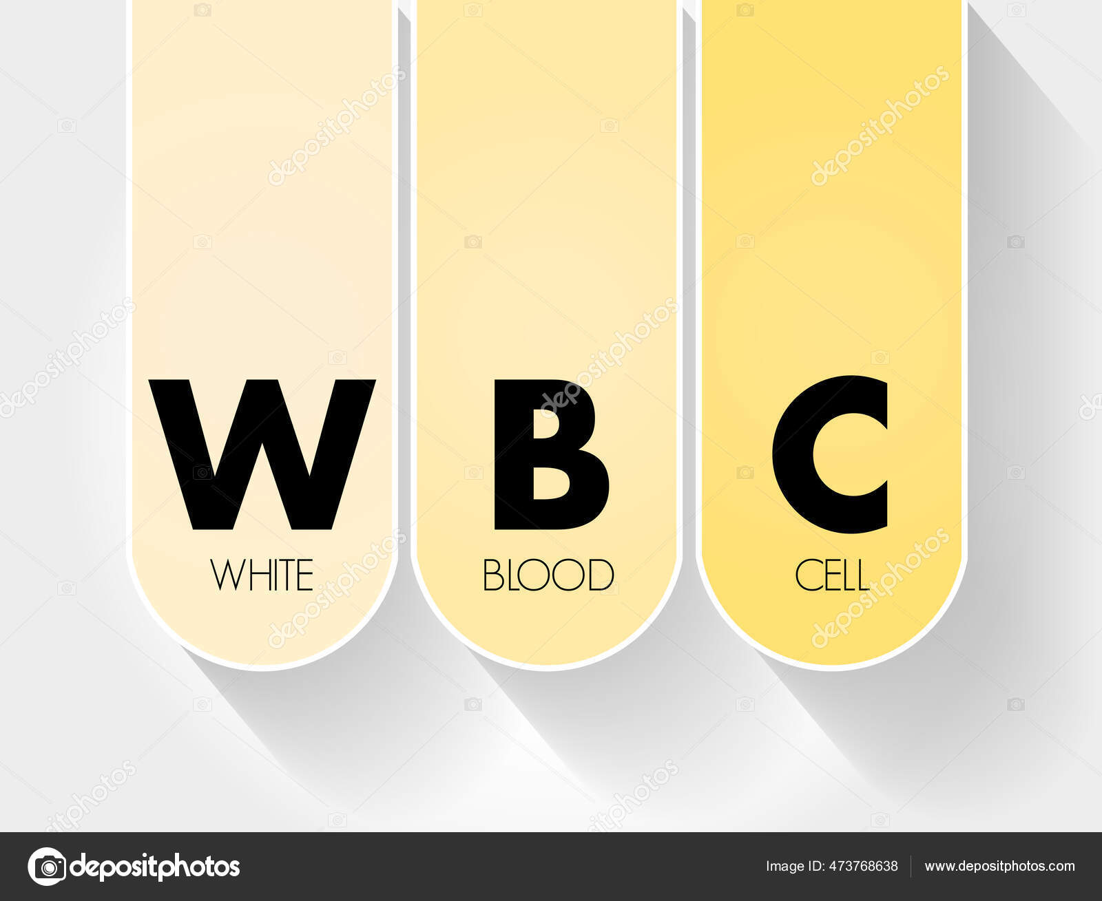 Wbc White Blood Cell Acronym Medical Concept Background Stock Vector ...