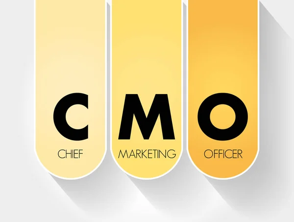 Cmo Director Marketing Acrónimo Business Concept Background Vector de ...