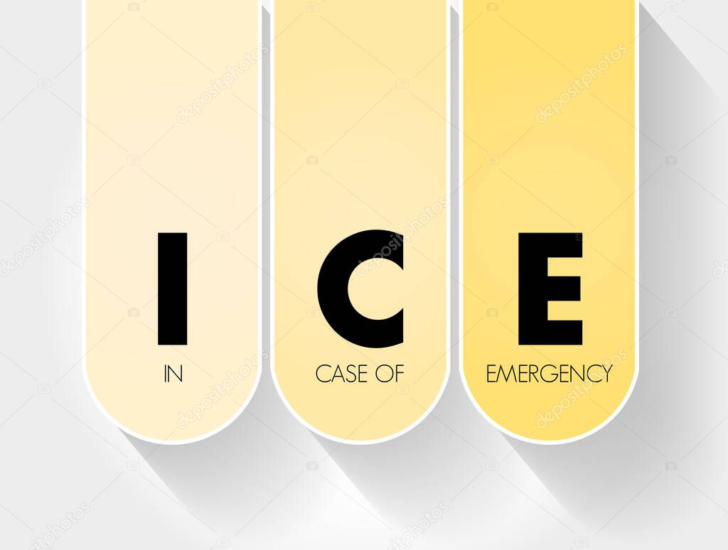 ICE - En caso de acrónimo de emergencia, antecedentes de concepto de ...
