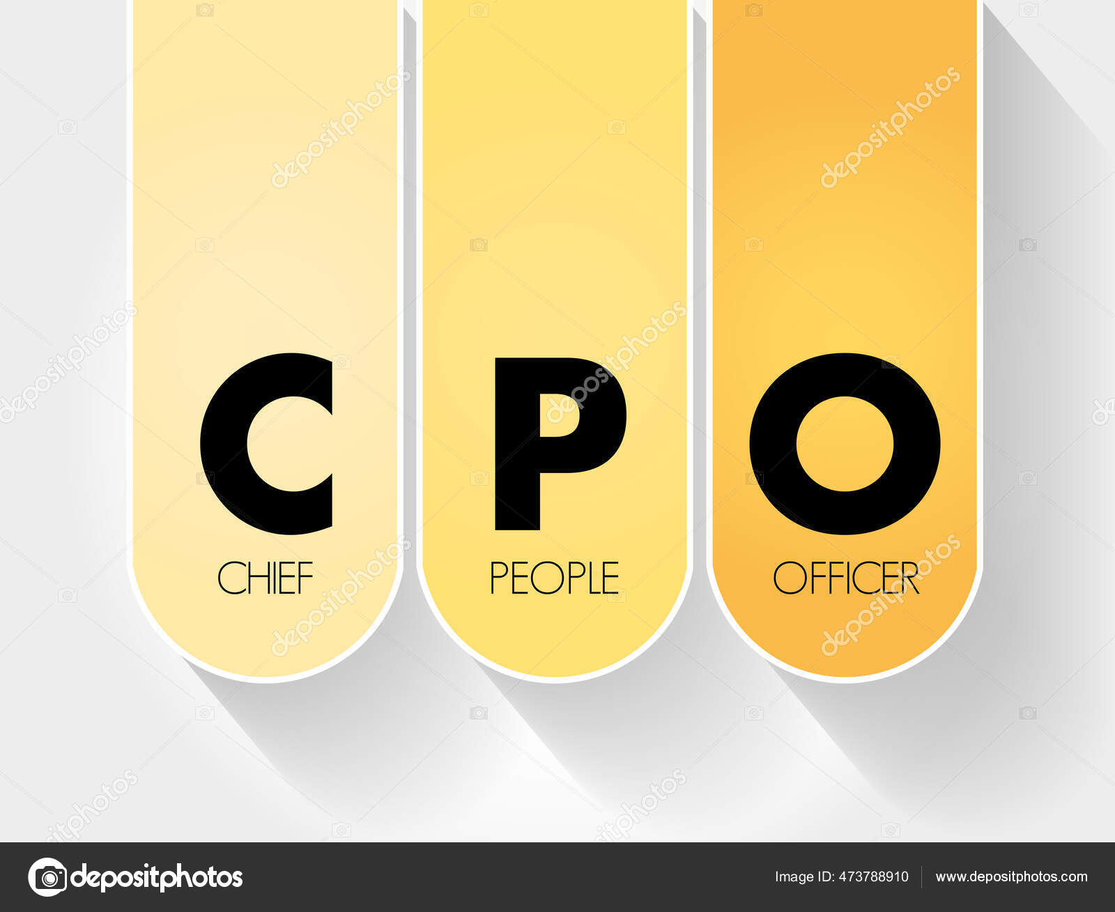 Cpo Chief People Officer Acronym Business Concept Background Stock ...