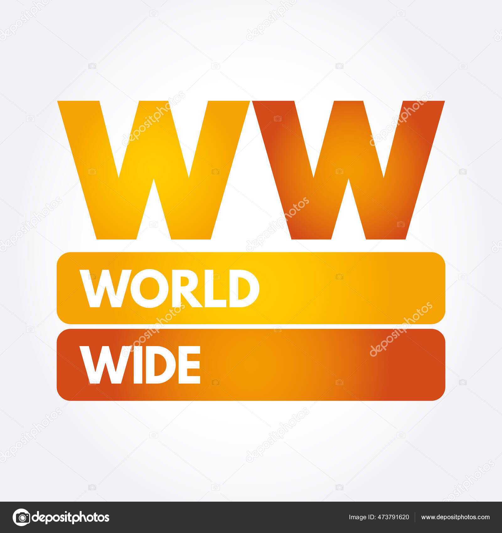 World Wide Acronym Business Concept Background Stock Vector Image by ...