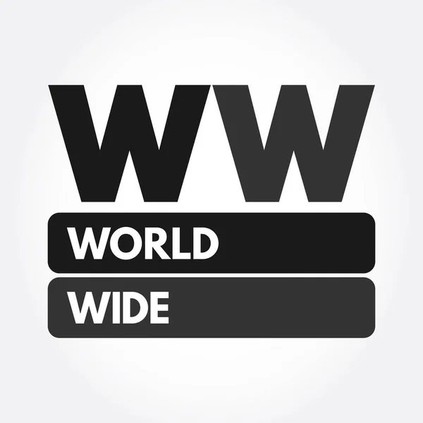 World Wide Acronym Business Concept Background Stock Vector by ©dizanna ...