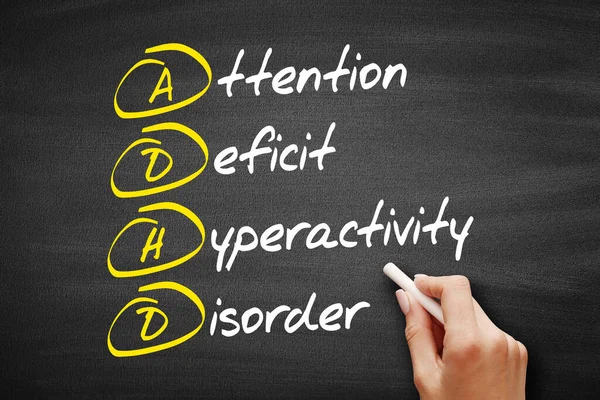 Adhd Attention Deficit Hyperactivity Disorder Acronym Health Concept ...