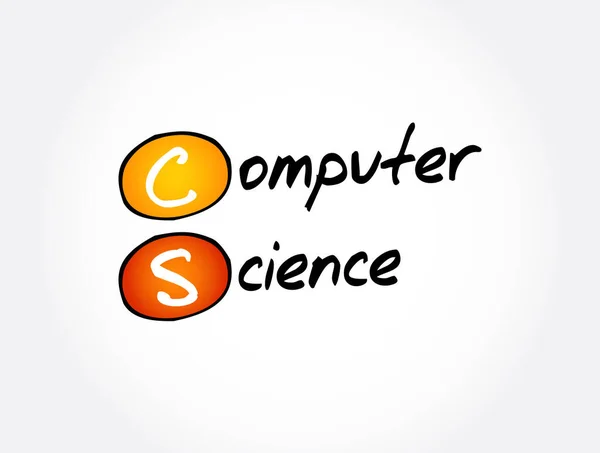 Computer Science Acronym Technology Concept Background Stock Vector Image by ©dizanna #489948816