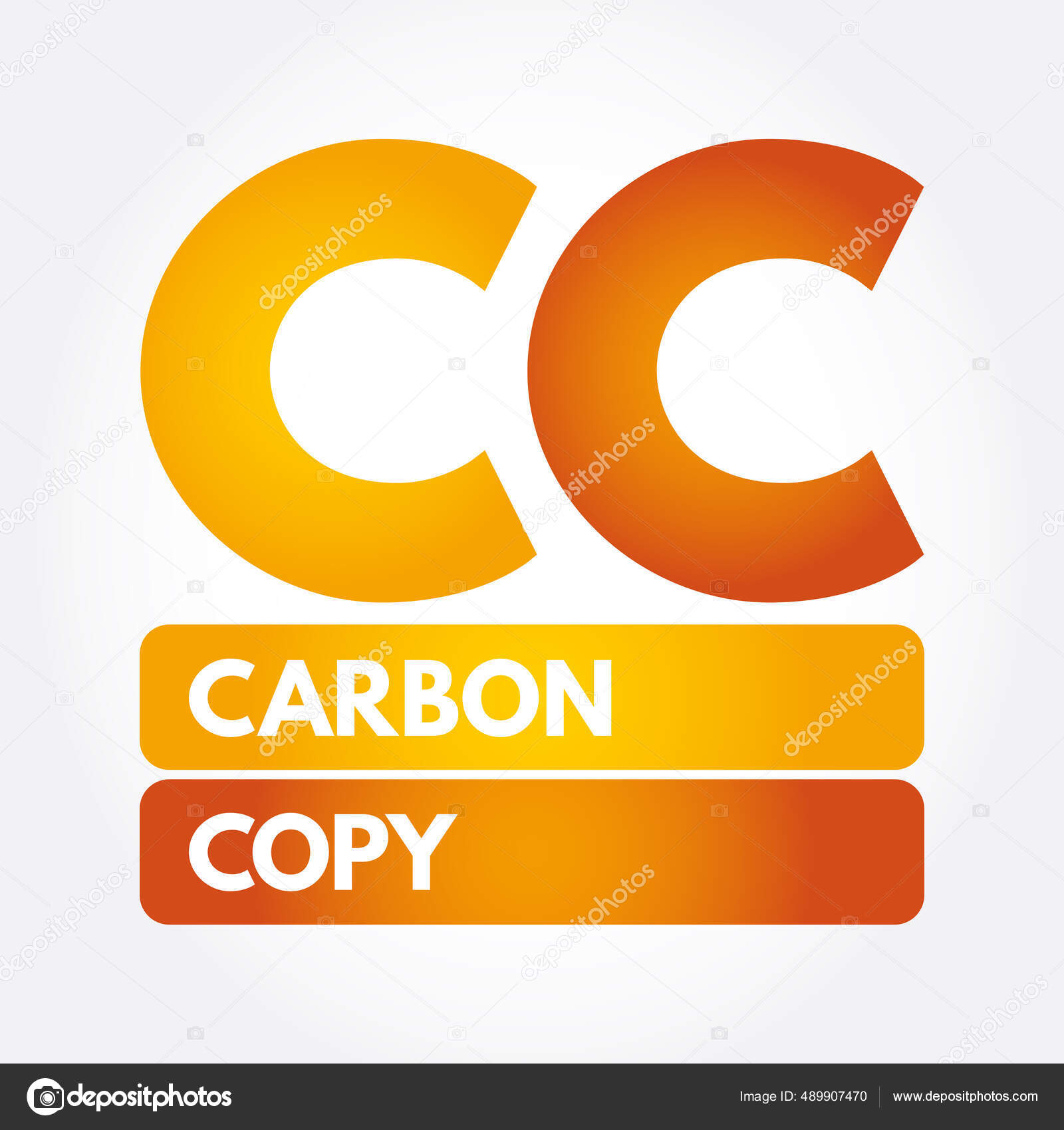 Carbon Copy Acronym Concept Background Stock Vector Image by ©dizanna ...