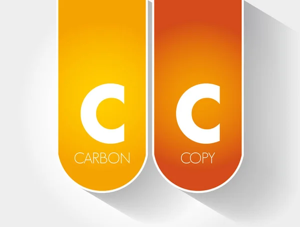 Bcc Blind Carbon Copy Acronym Technology Concept Background Stock ...