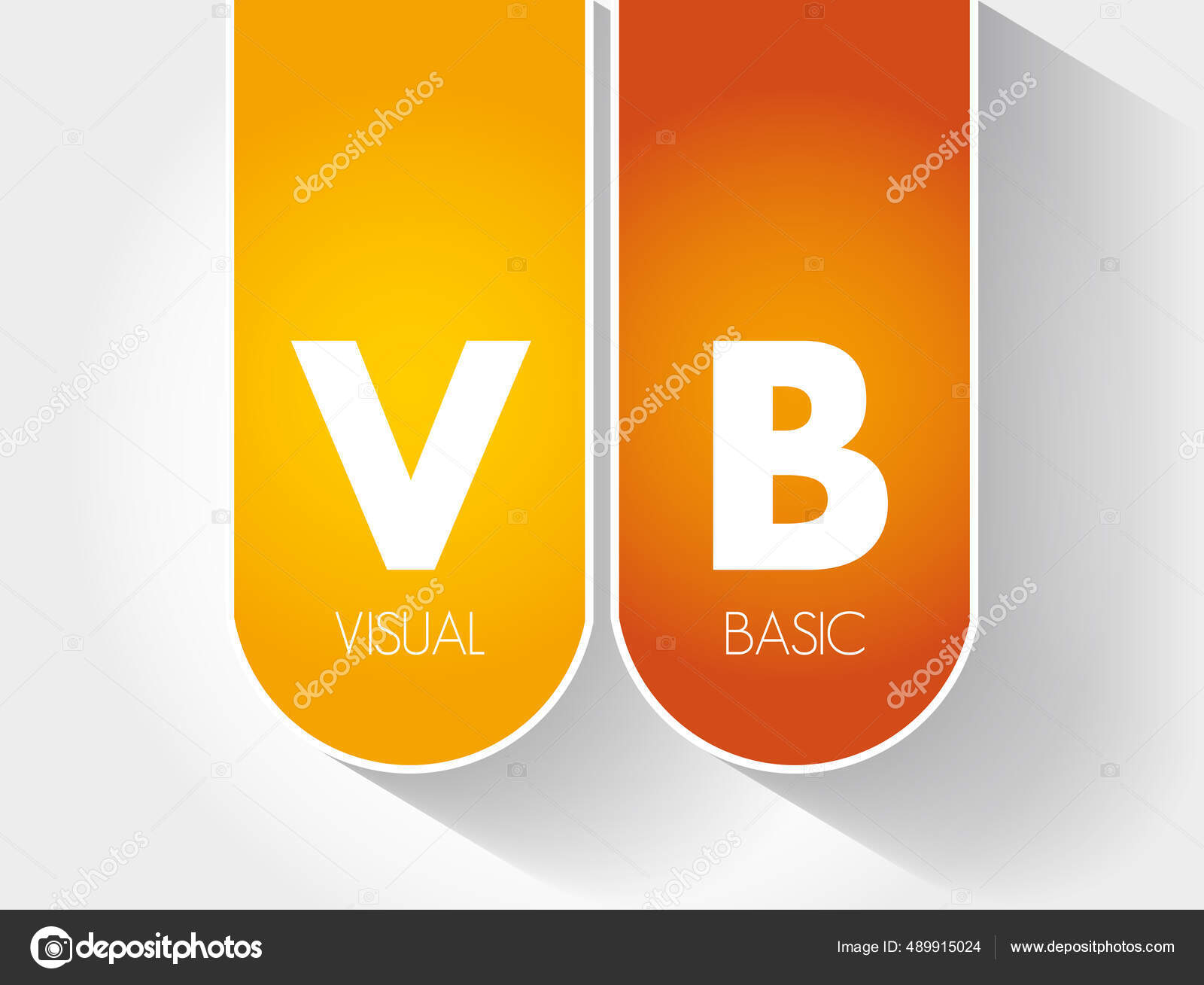 Visual Basic Acronym Technology Concept Background Stock Vector Image ...