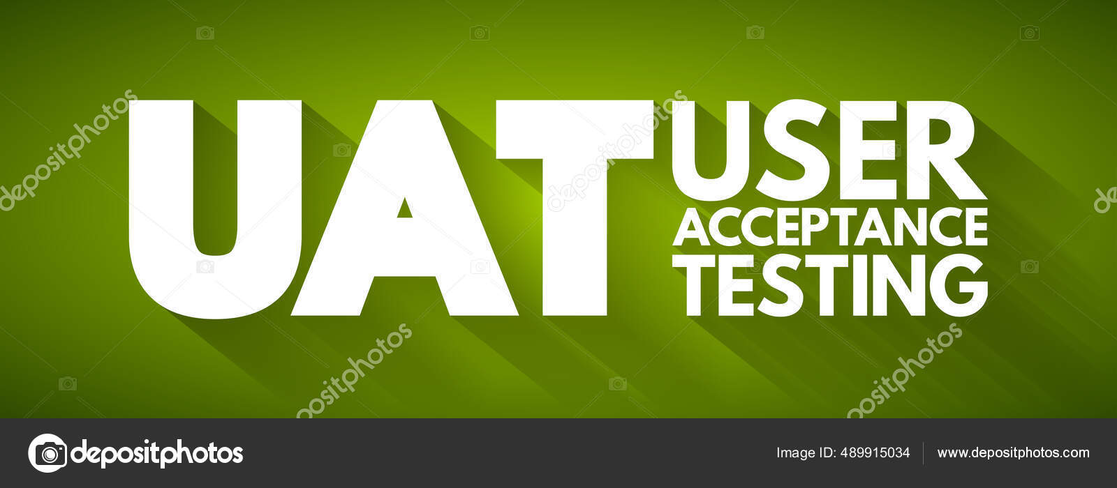 Uat User Acceptance Testing Acronym Technology Concept Background Stock ...