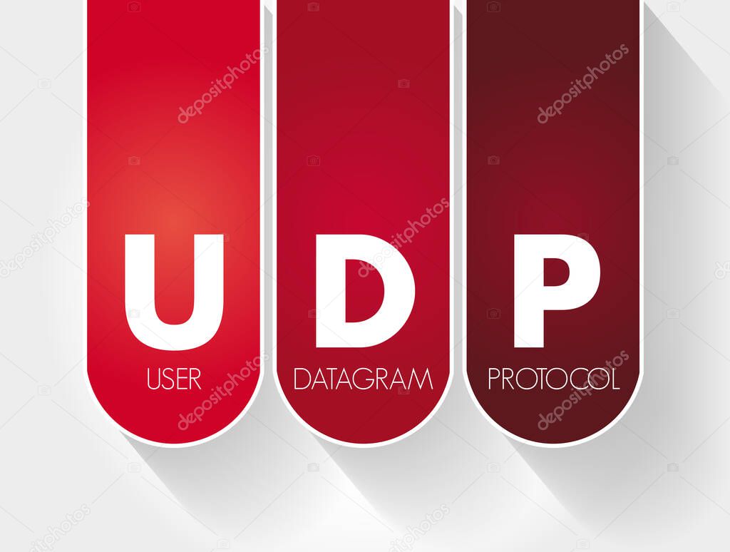 UDP: acrónimo del Protocolo de datagramas de usuario, fondo del ...