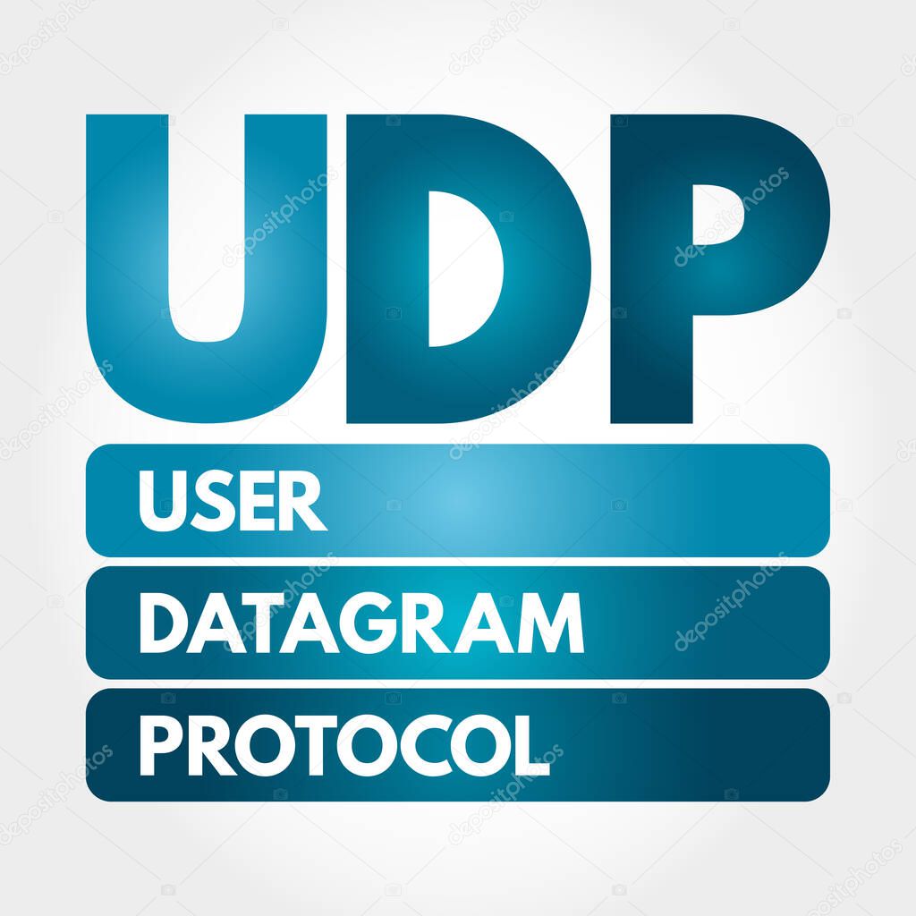 UDP: acrónimo del Protocolo de datagramas de usuario, fondo del ...