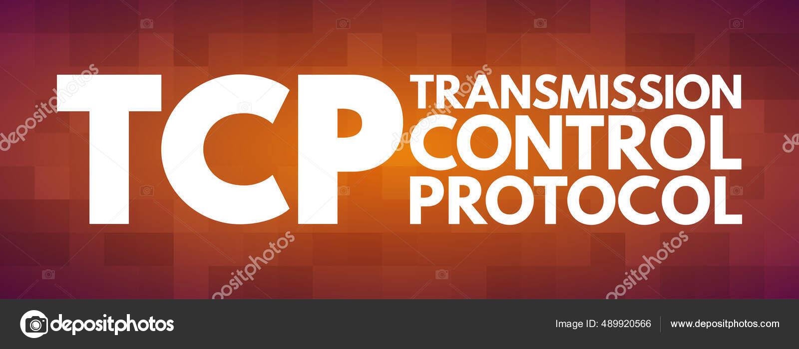 Tcp Transmission Control Protocol Acronym Technology Concept Background Stock Vector Image by ...